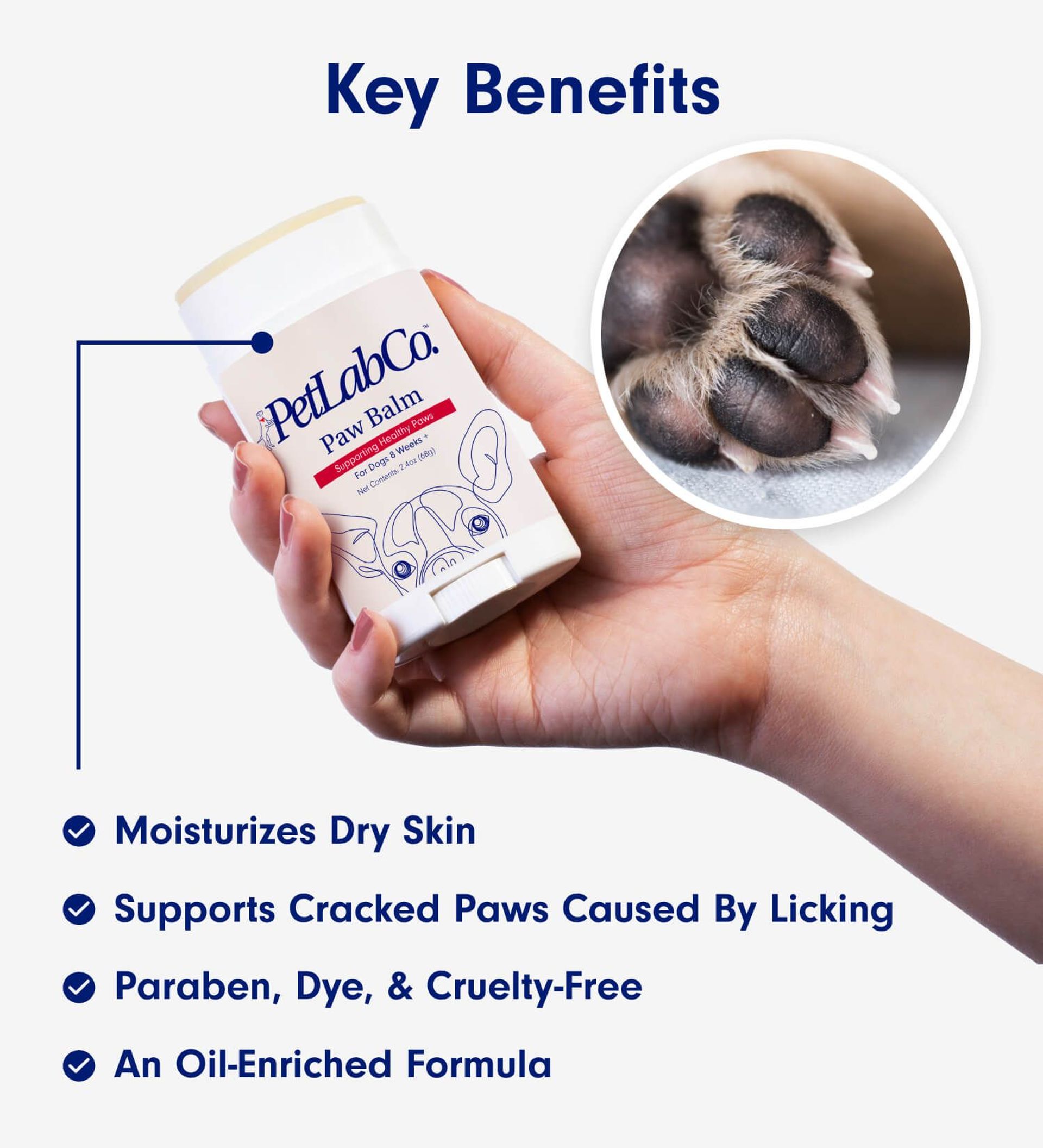 PetLab Co. Dog Paw Balm – Moisturizing Stick for Dry Paws