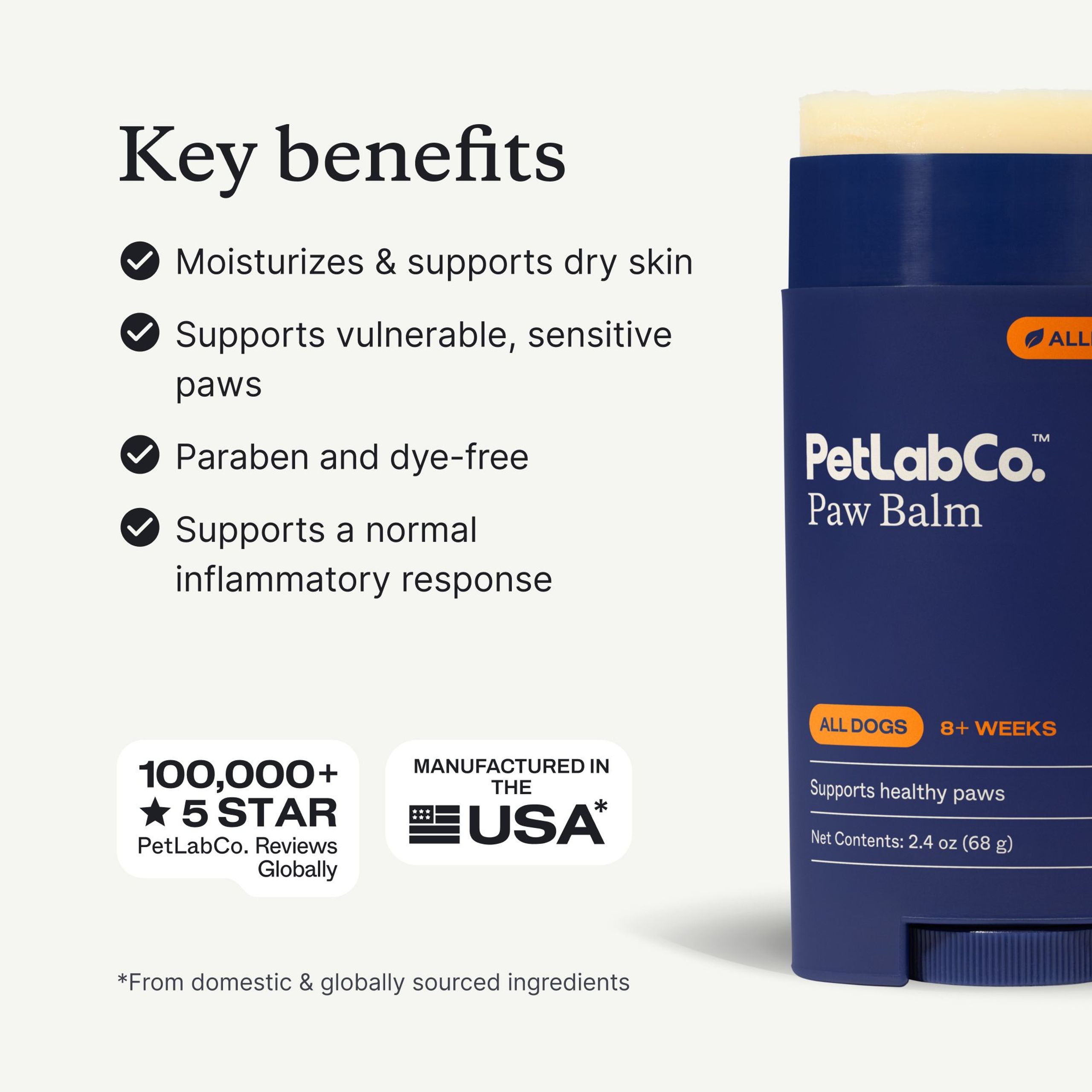 PetLabCo. Dog Paw Balm – Moisturizing Stick for Dry Paws