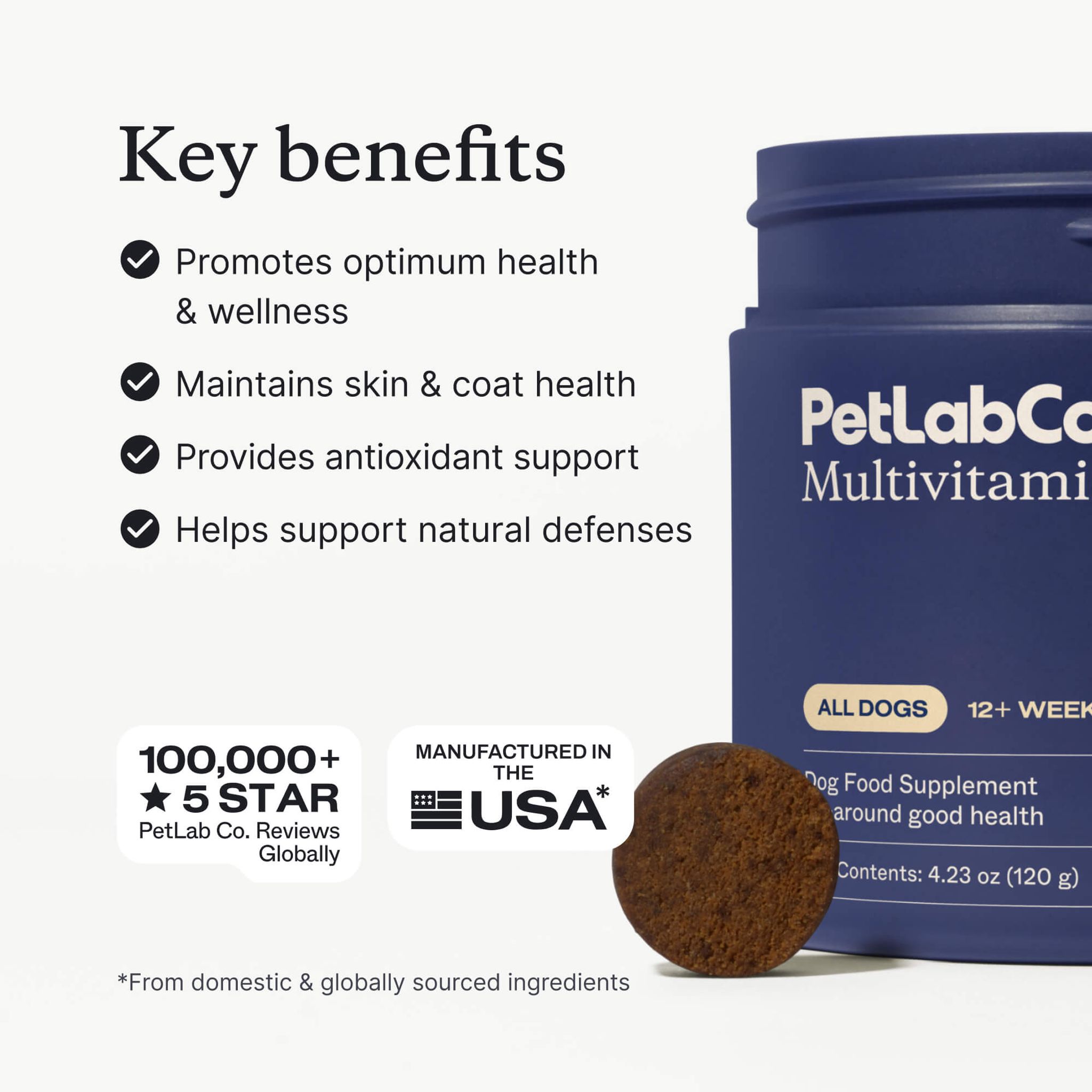 PetLab Co. Dog Multivitamin Chew – Daily Dog Vitamin Supplement