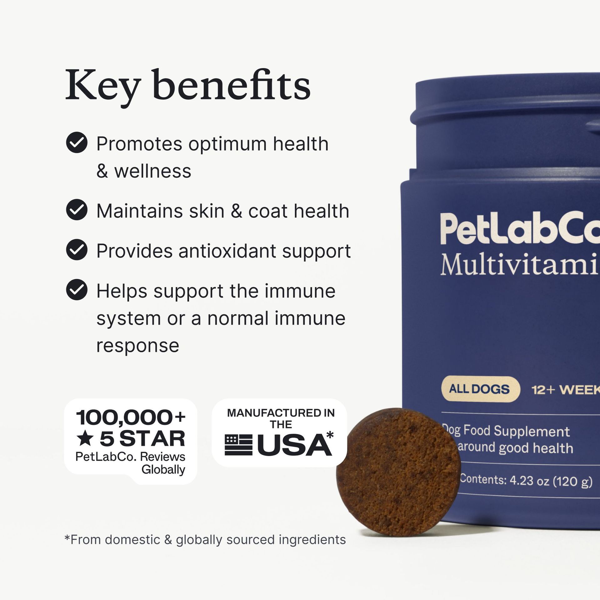 PetLabCo. Dog Multivitamin Chew – Daily Dog Vitamin Supplement
