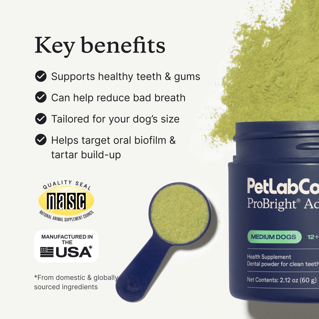 PetLabCo. ProBright Advanced – Probiotic Dog Dental Powder