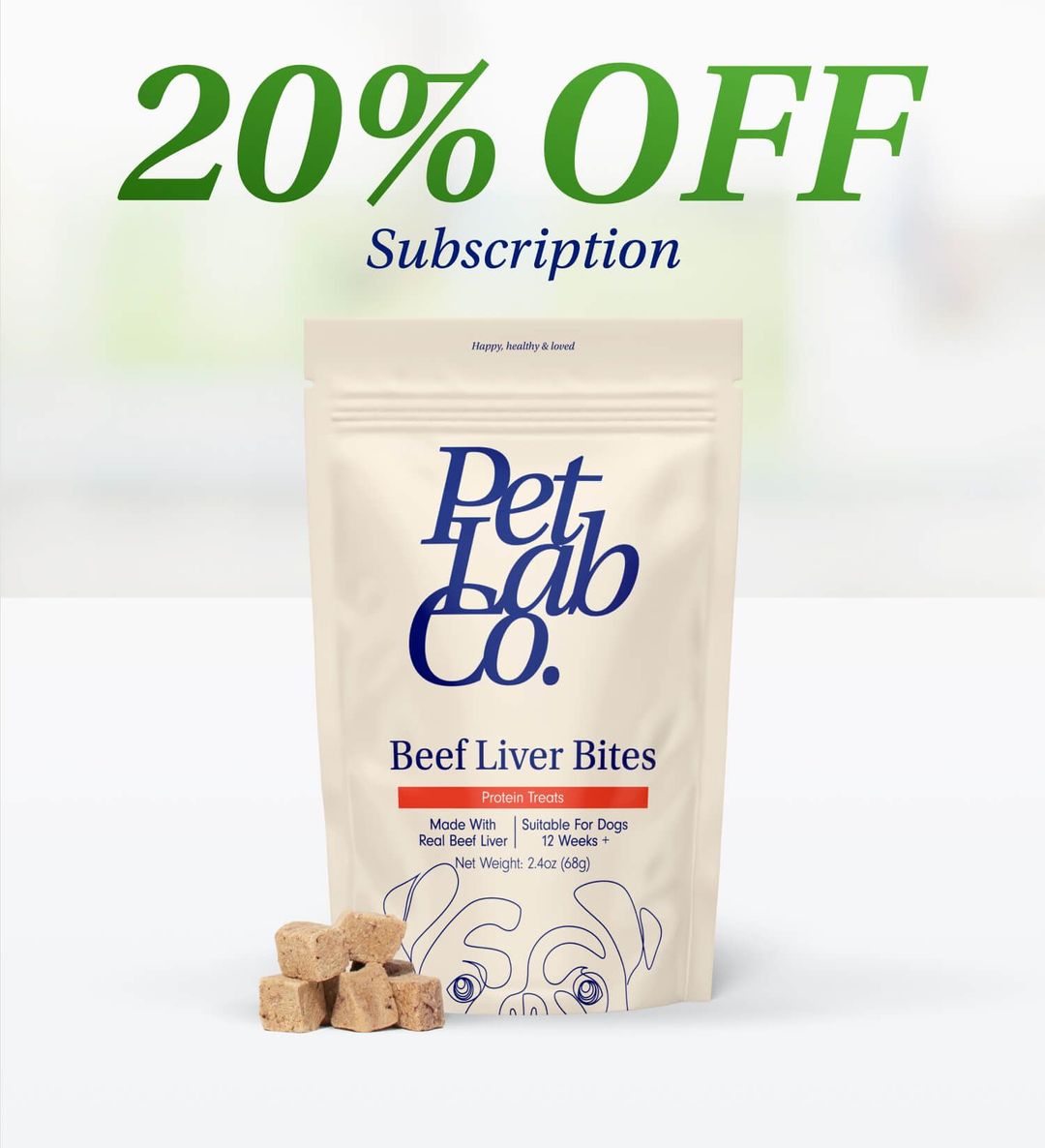 Freeze Dried Beef Liver Bites | Nutritious Dog Treats | PetLab Co.