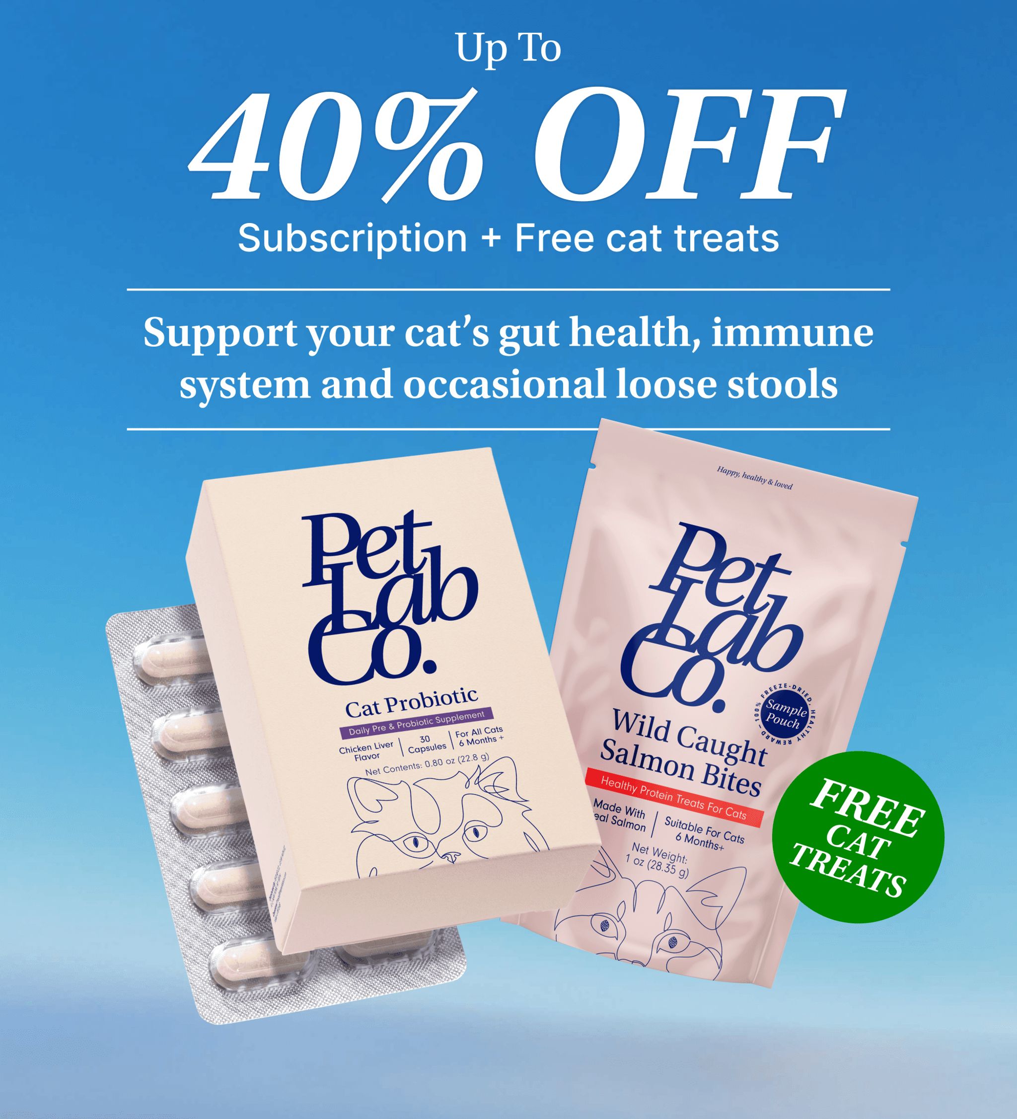PetLab Co. Probiotics for Cats – Digestive & Gut Health Support