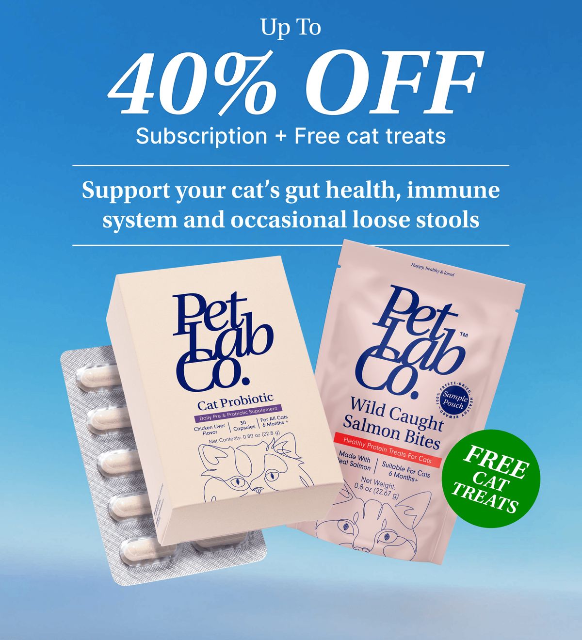 PetLab Co. Probiotics for Cats – Digestive & Gut Health Support