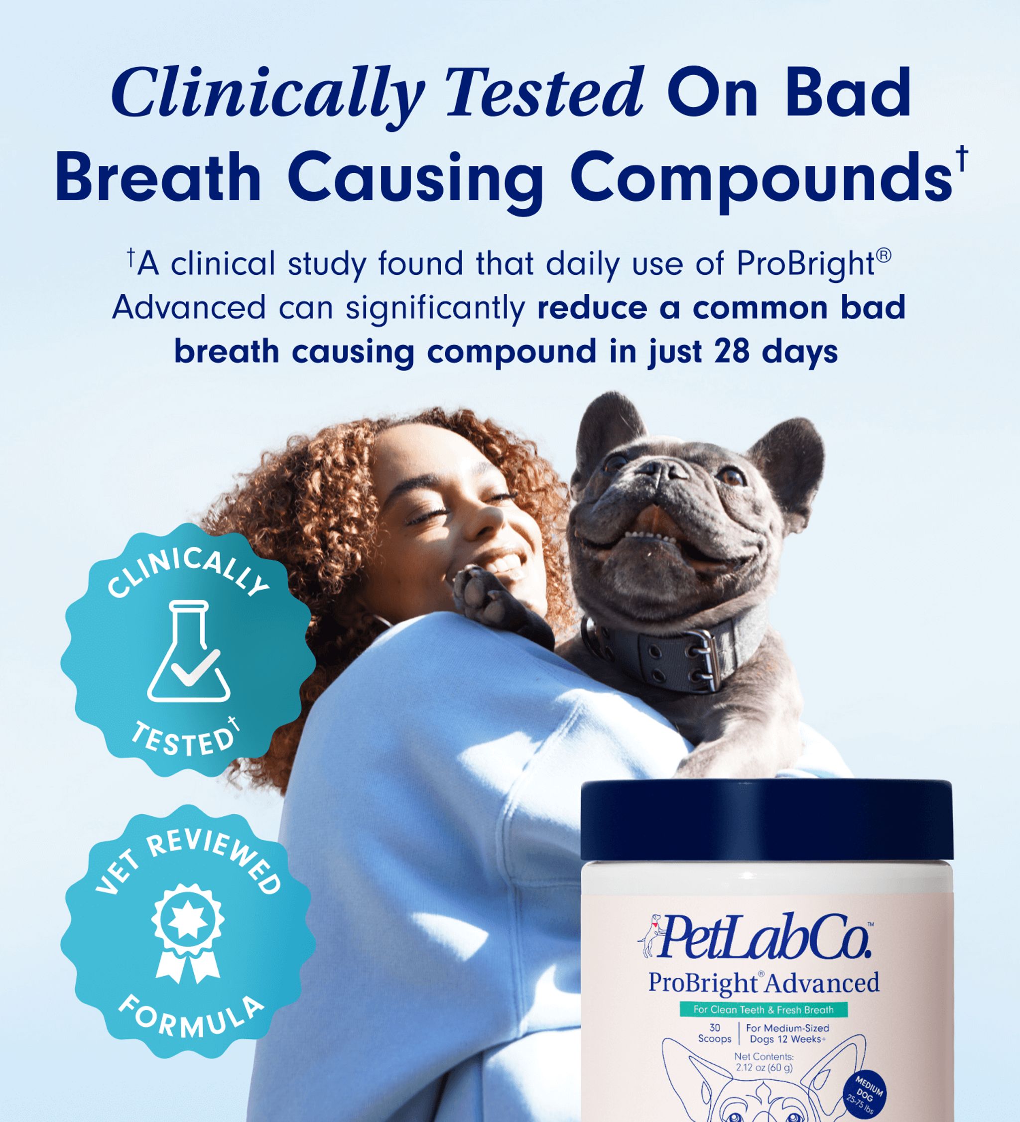 PetLab Co. ProBright Advanced – Probiotic Dog Dental Powder
