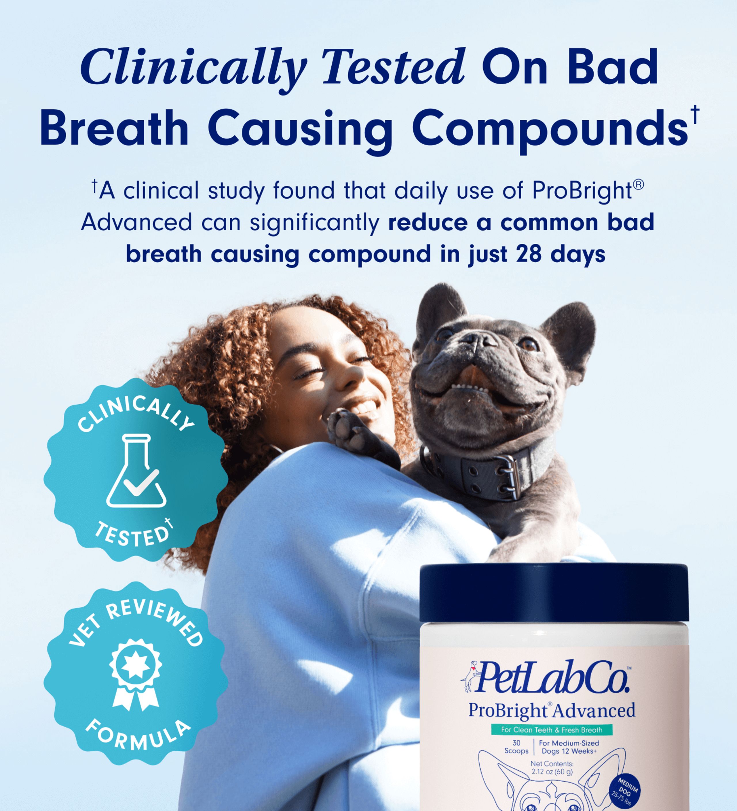 PetLab Co. ProBright Advanced – Probiotic Dog Dental Powder