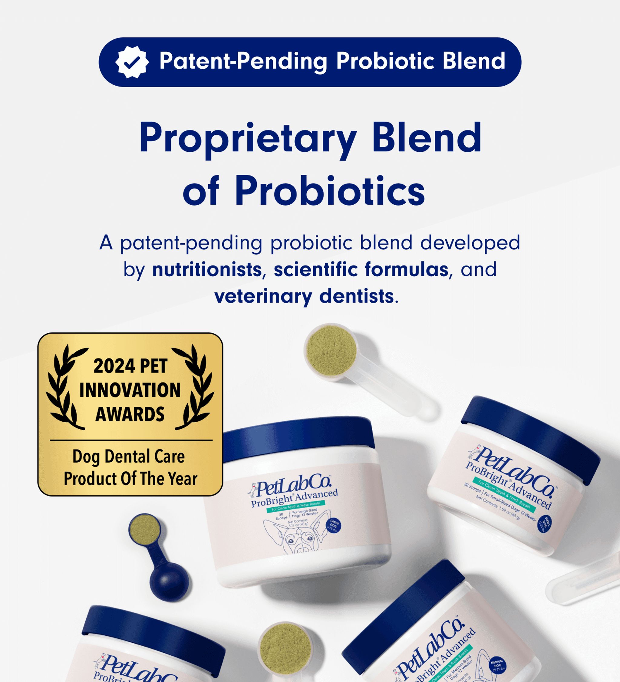 PetLab Co. ProBright Advanced – Probiotic Dog Dental Powder