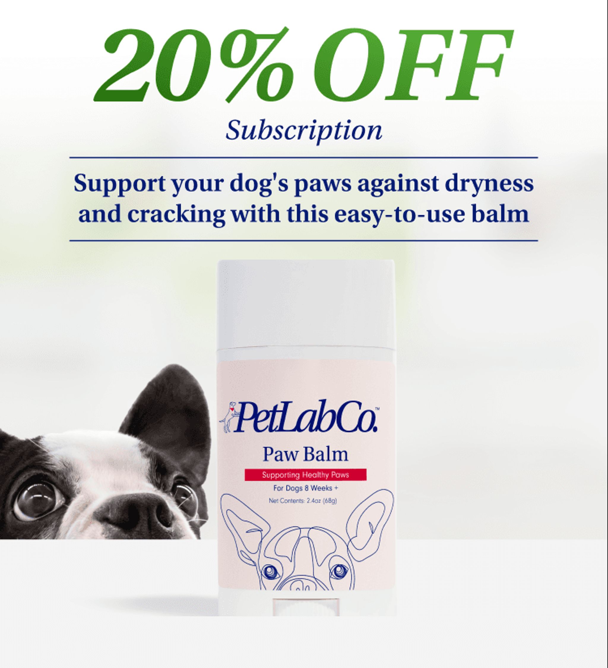 PetLab Co. Dog Paw Balm – Moisturizing Stick for Dry Paws