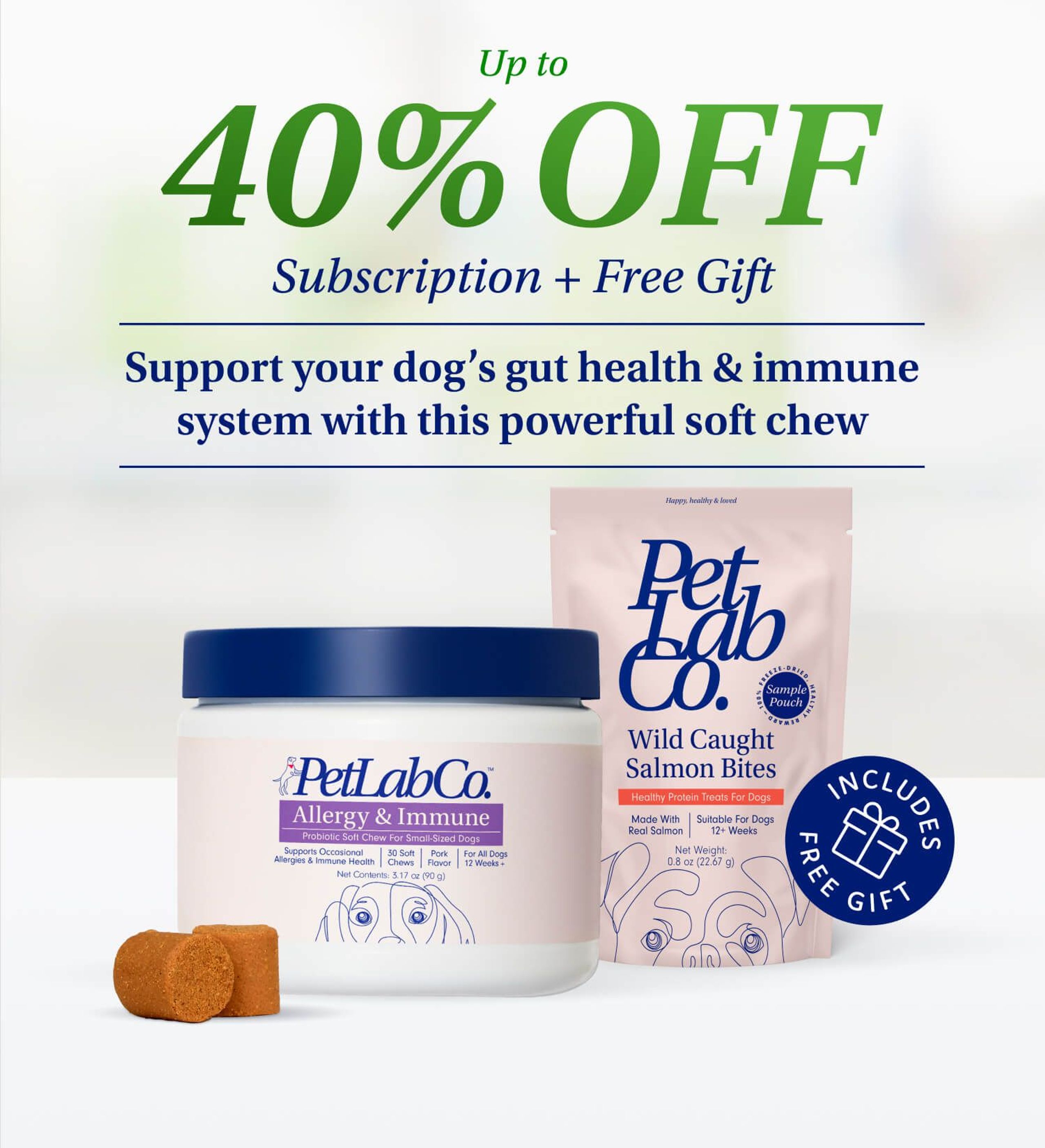 PetLab Co. Allergy & Immune Chews – Dog Probiotics for Seasonal Allergies