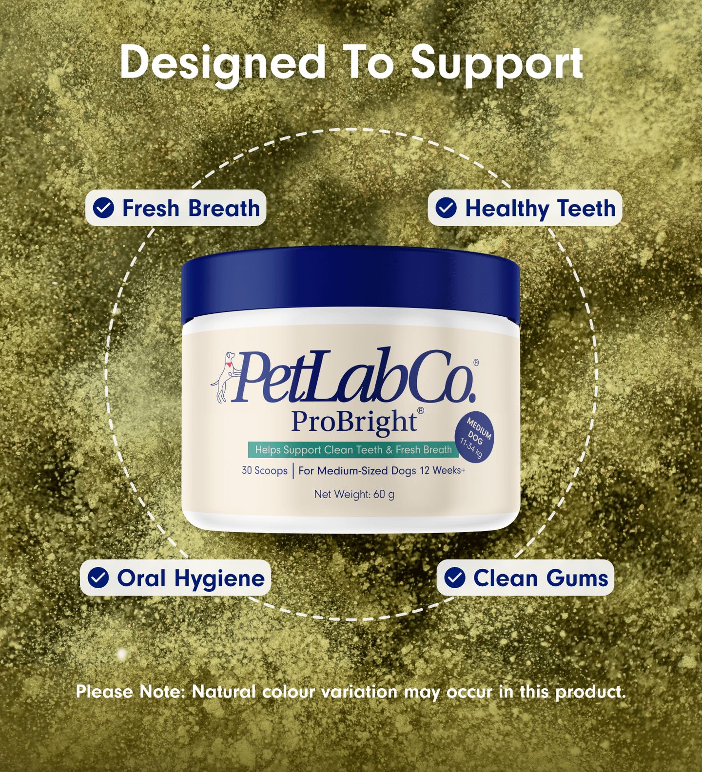 ProBright® Probiotic Dog Dental Powder | PetLab Co.