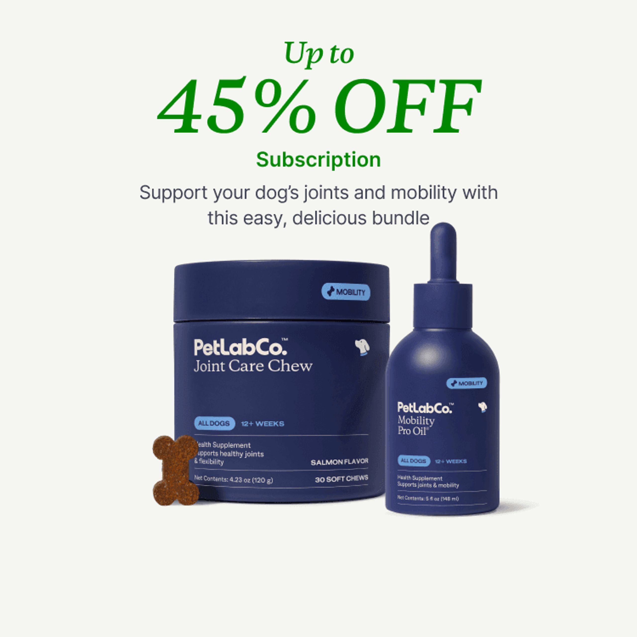 Mobility Bundle | Dog Joint & Mobility Supplements | PetLabCo.