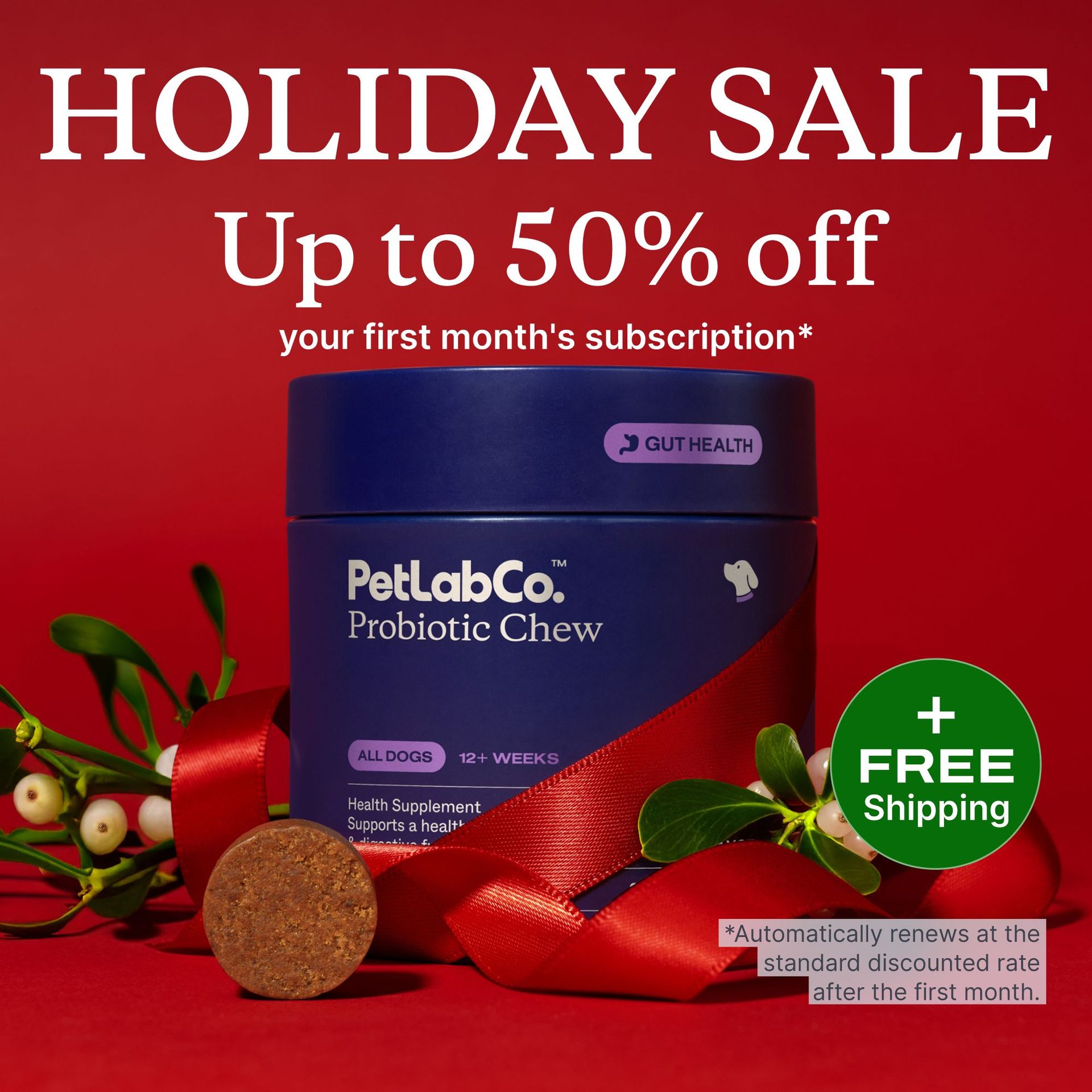 PetLabCo. Probiotics for Dogs – Soft Chews for Gut Health