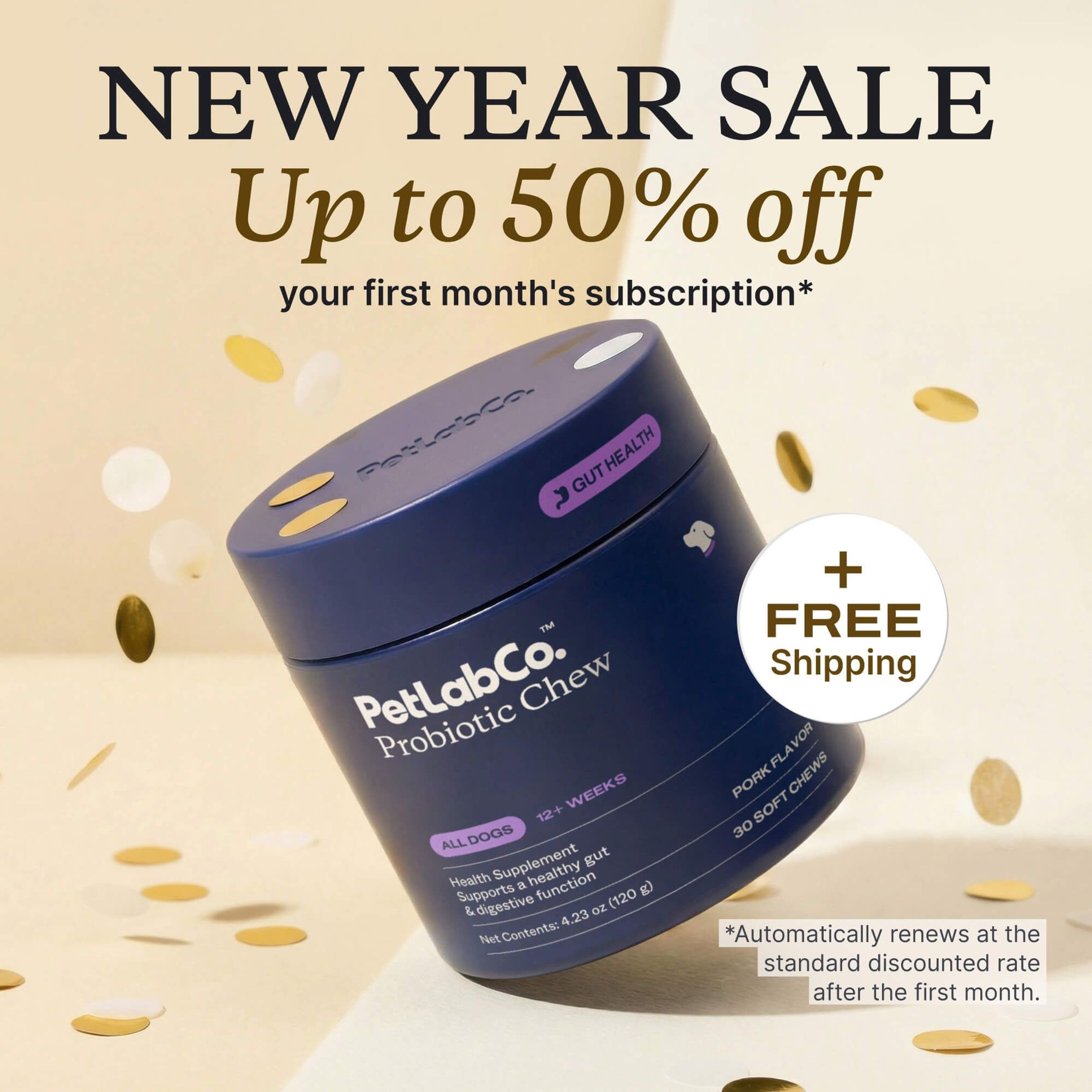 PetLabCo. Probiotics for Dogs – Soft Chews for Gut Health
